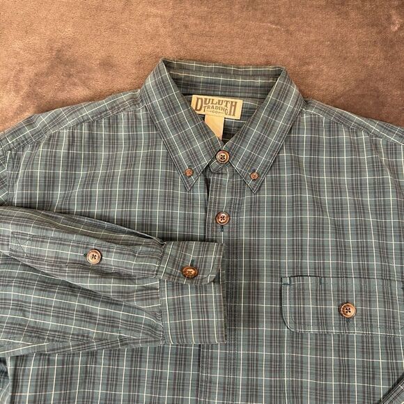 Duluth Trading Co | Shirts | Duluth Trading Shirt Men Large Turquoise ...